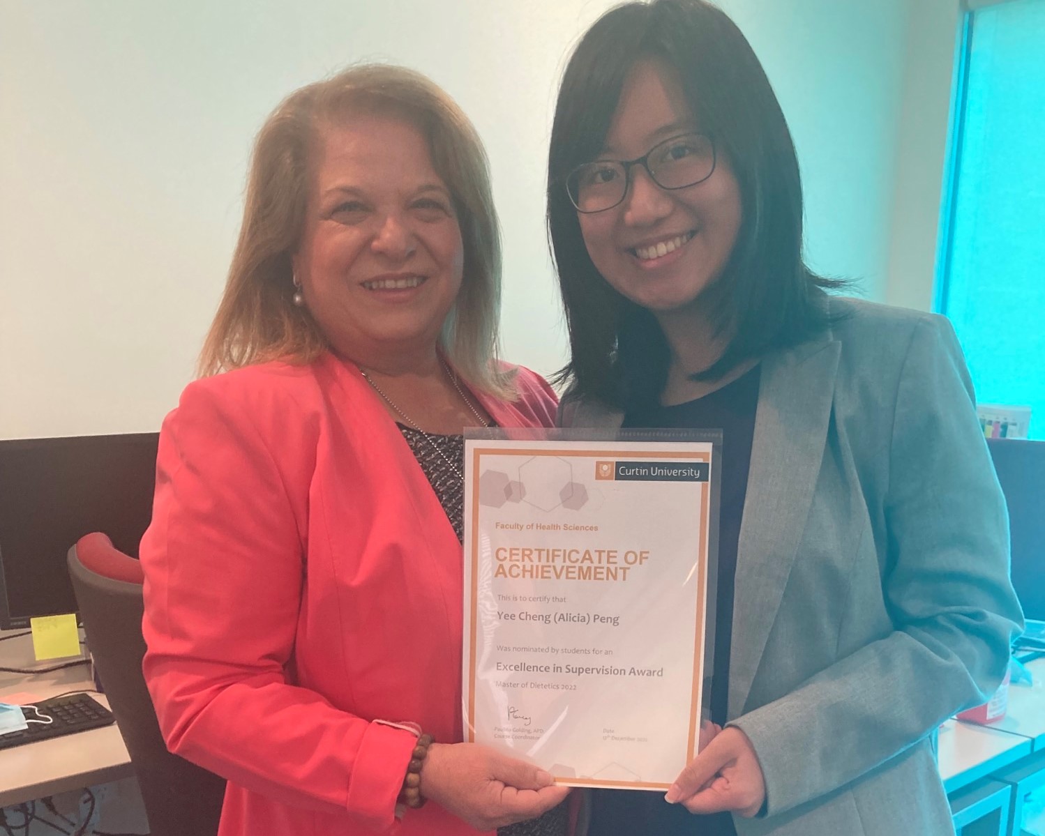 Alicia Peng Excellence in Supervision Award | SwanCare